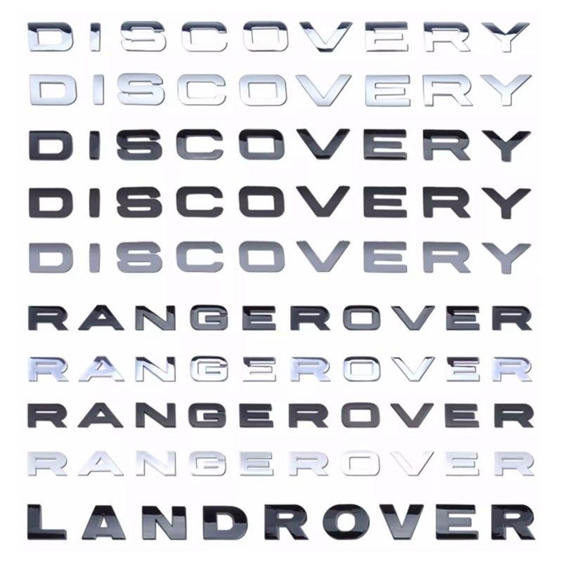 Front hood logo for Land Rover DISCOVERY DEFENDER RANGE ROVER letter ...