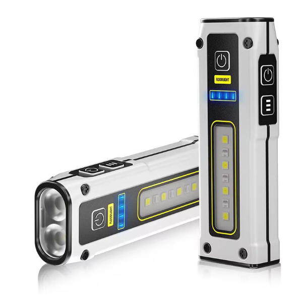 Multifunctional Mini Flat Flashlight with Dual Light Souces | Shopee ...