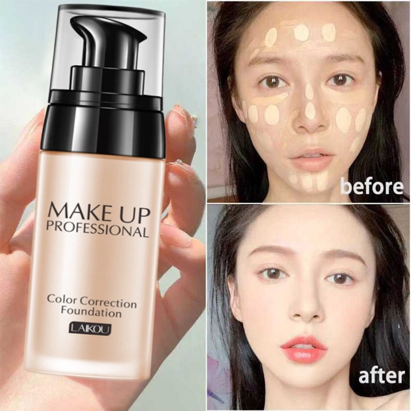 Full Coverage Oil-Control Easy to Wear Soft Base Face Liquid Foundation ...