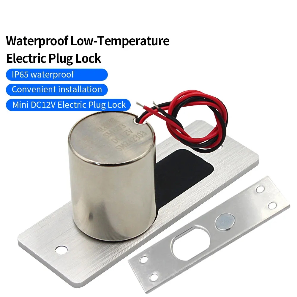 Mini DC12V Waterproof Electric Drop Bolt Lock Fail Safe Low Temperature ...