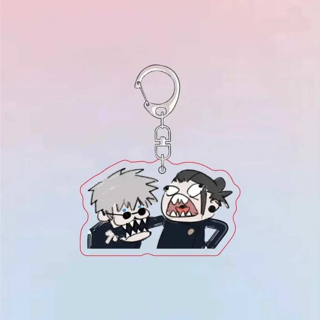 Jujutsu Kaisen Anime Keychain Women Gojo Satoru Geto Suguru Acrylic Key ...