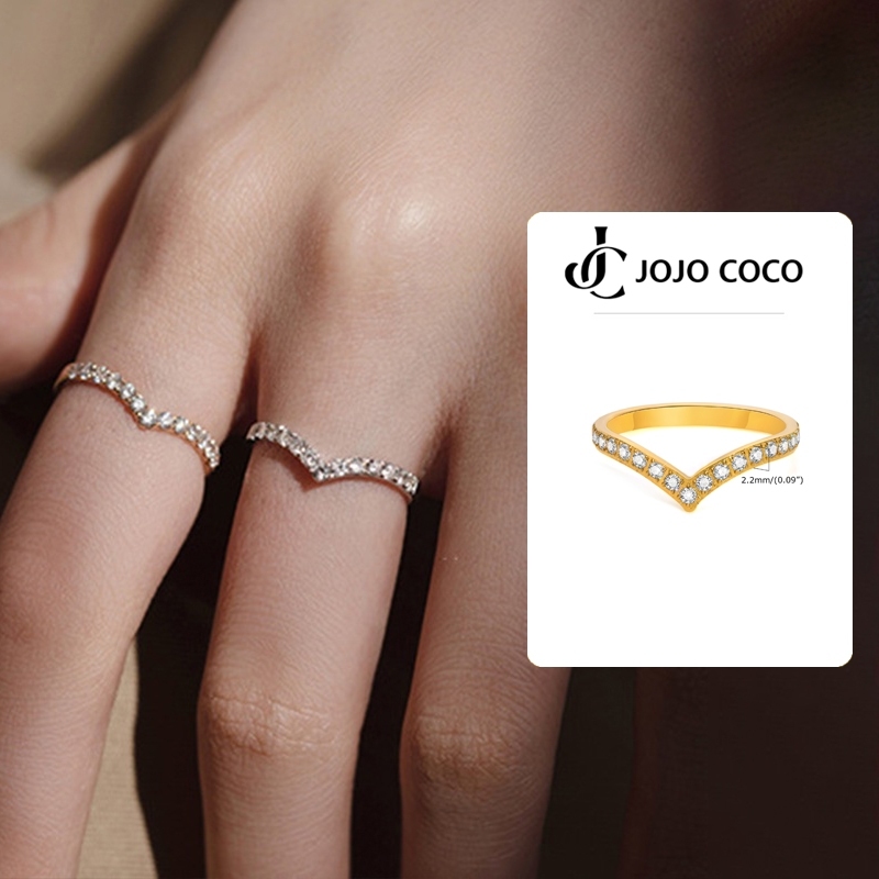 COCOJEWELRY Korean Heart-shaped Diamond Raya Ring for Women Delicate ...
