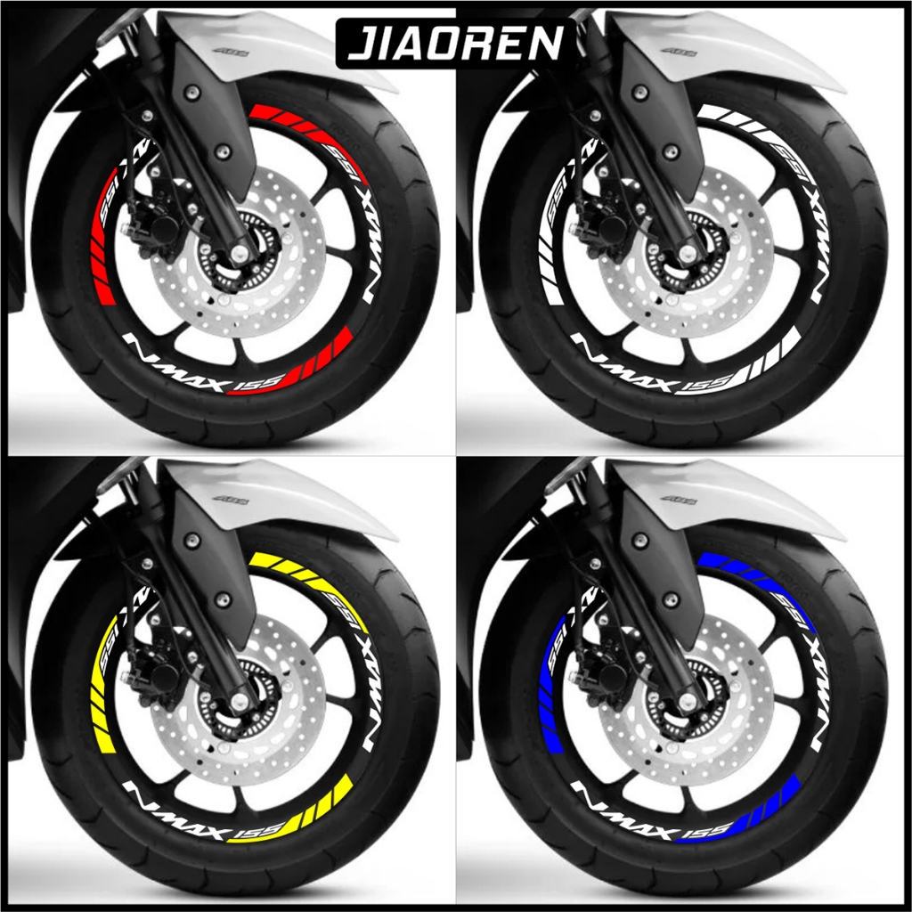 Reflective rim sticker motorcycle wheel stickers for yamaha nmax155 ...