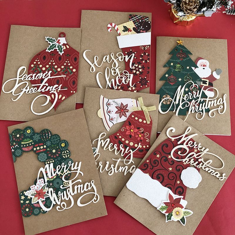 Christmas Cards Set Holiday Cards with Envelopes 6 Assorted Designs ...