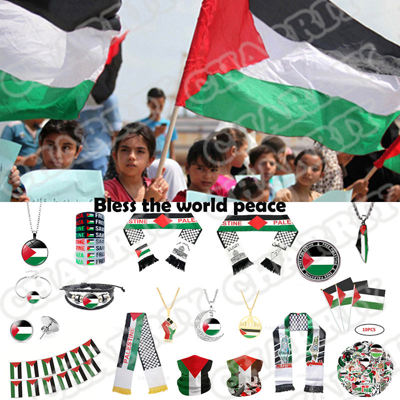 [24H SHIPPING]5ft x 3ft Palestine National Flag Country Flag 150cm*90cm ...