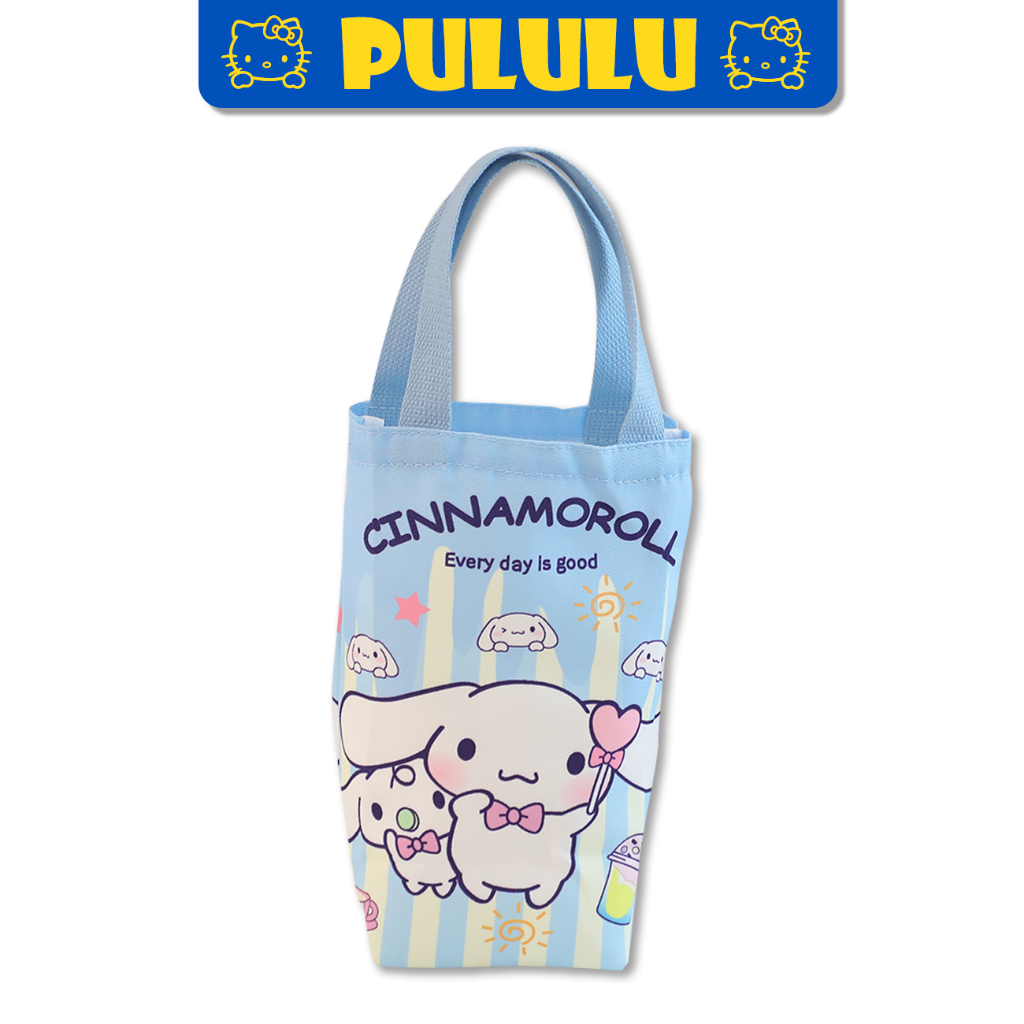 Pululu Cute & Kawai Water Bottle Bag Cartoon Kitty Beg Bucket Tote Bag ...