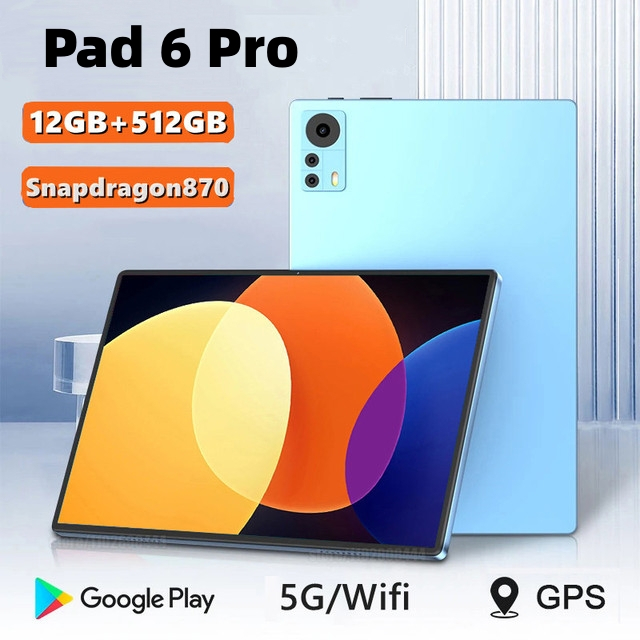 Original Global Version Pad 6 Pro Tablet Android 12 2023 12GB RAM 512GB ...