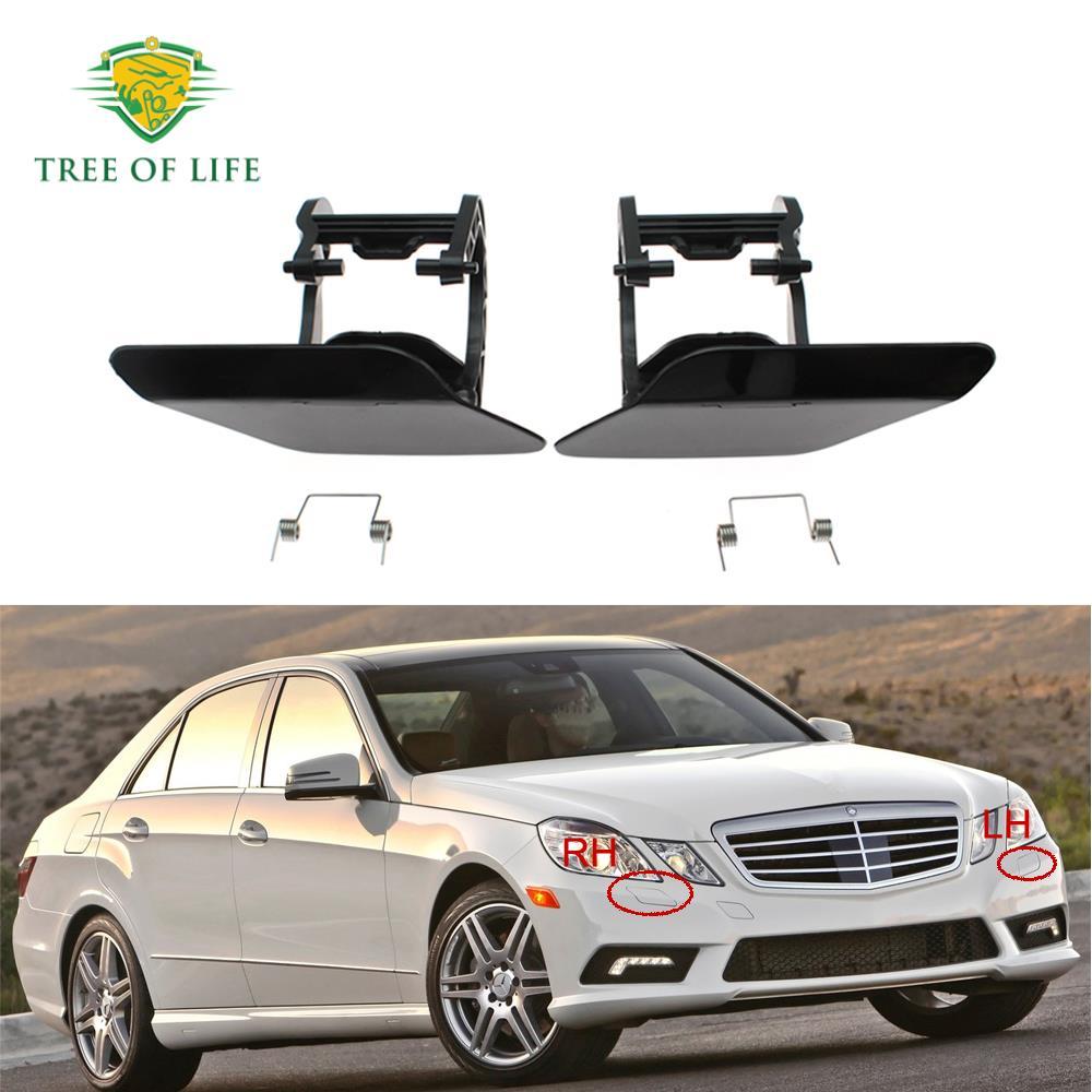 Front Bumper Headlight Washer Spray Cover Cap For Mercedes Benz E-Class ...
