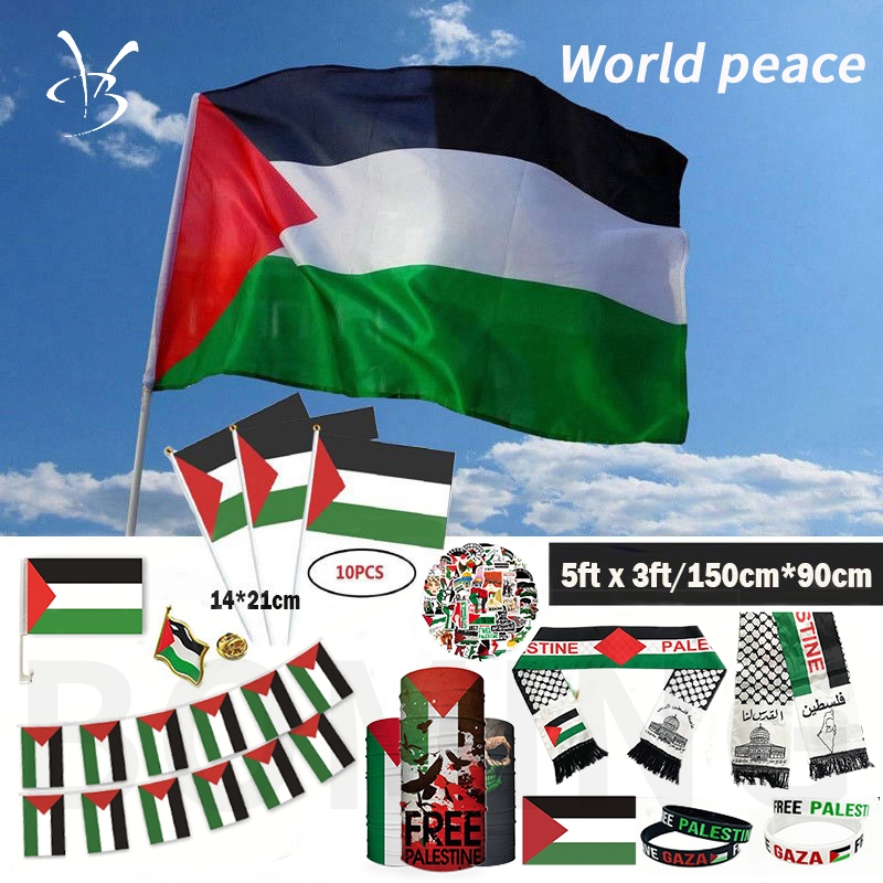 [Wholesale] Bendera Palestin Free Palestine Flag 5ft x 3ft Large ...