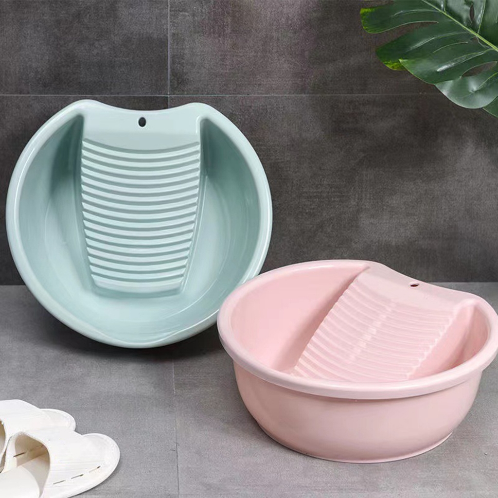 [KlowareMY] Washboard Basin for Hand Washing Clothes, Washtub ...