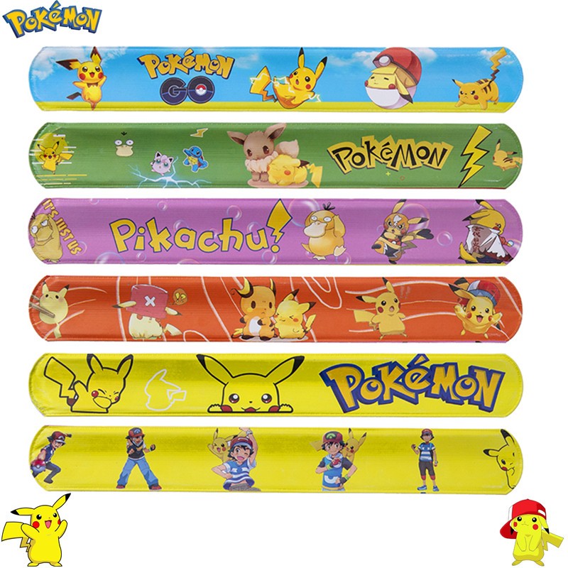 Pokemon Button Bracelet Pikachu Statue Anime Wristband Children's ...