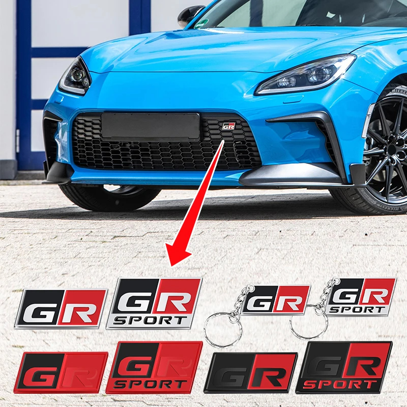 3D Aluminum GR SPORT logo Emblem RACING Badge Auto Body Trunk Deccor ...