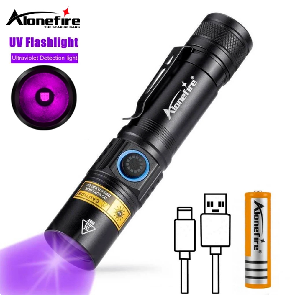 Alonefire SV38 365nm 5w Ultraviolet Black Light Type-C Usb Rechargeable ...