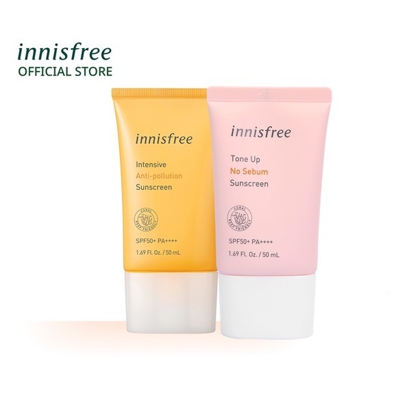 Innisfree Intensive Triple Shield Sunscreen | Tone Up No Sebum Sunscreen SPF50+PA++++ 50ml ...