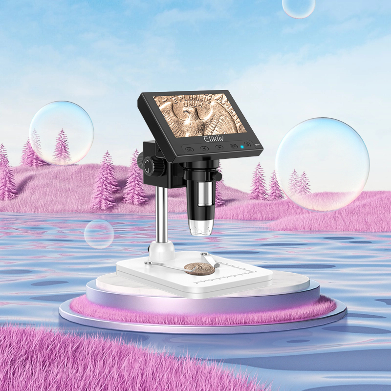 [🚚Local stocks🚚]Elikliv EDM4 4.3" Coin Microscope LCD Digital ...