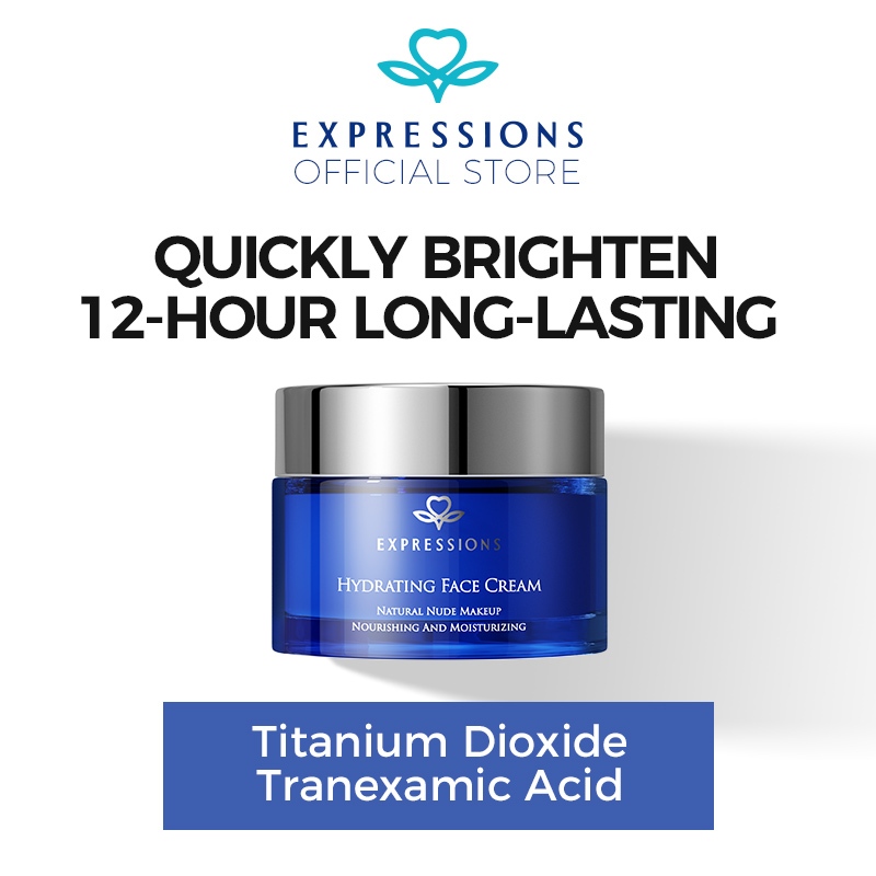 EXPRESSIONS Moisturizing Tone Up Cream (50g) Whitening Brightening Face ...