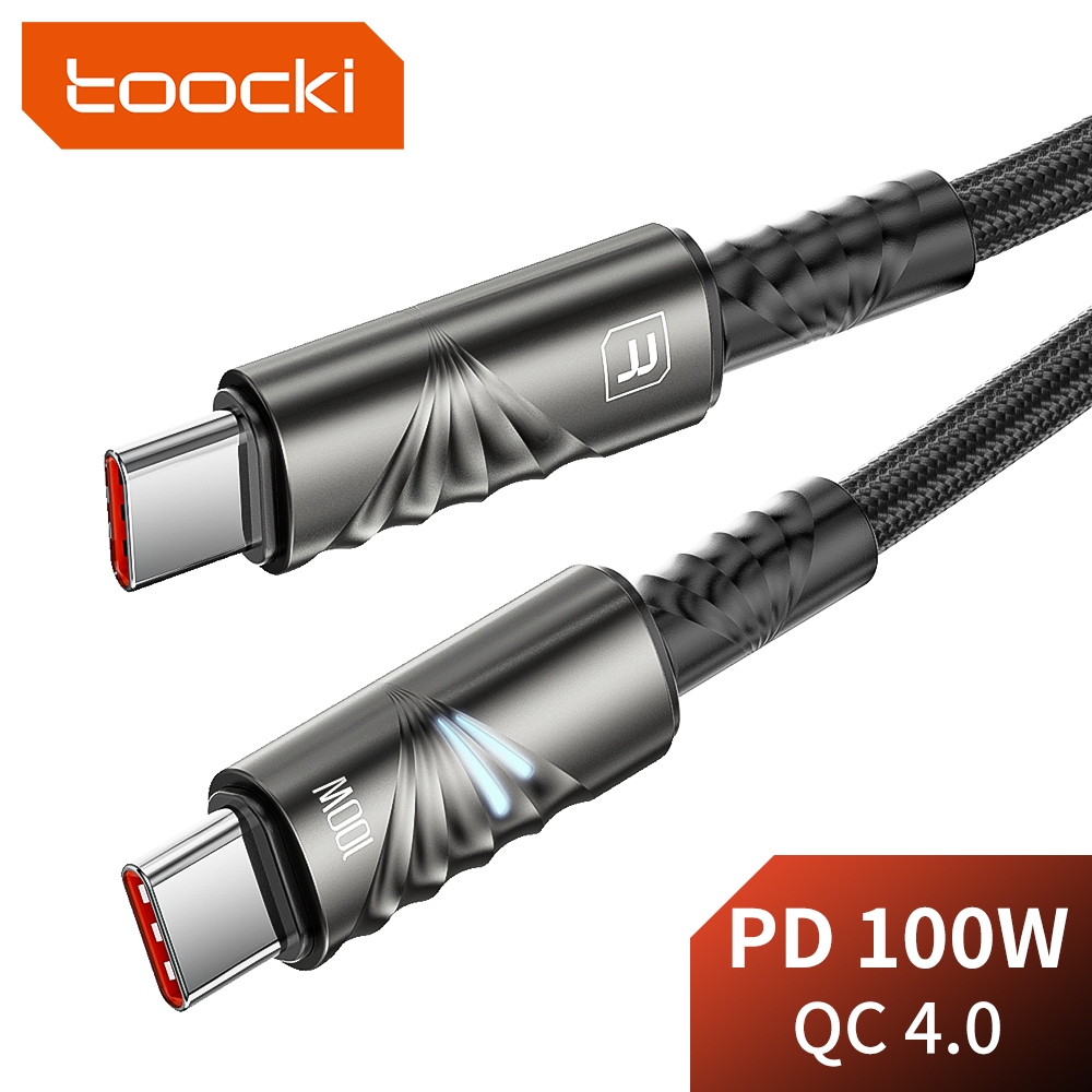 Toocki 100W USB C 5A Fast Charging Cable Type C to Type C Data Cord ...