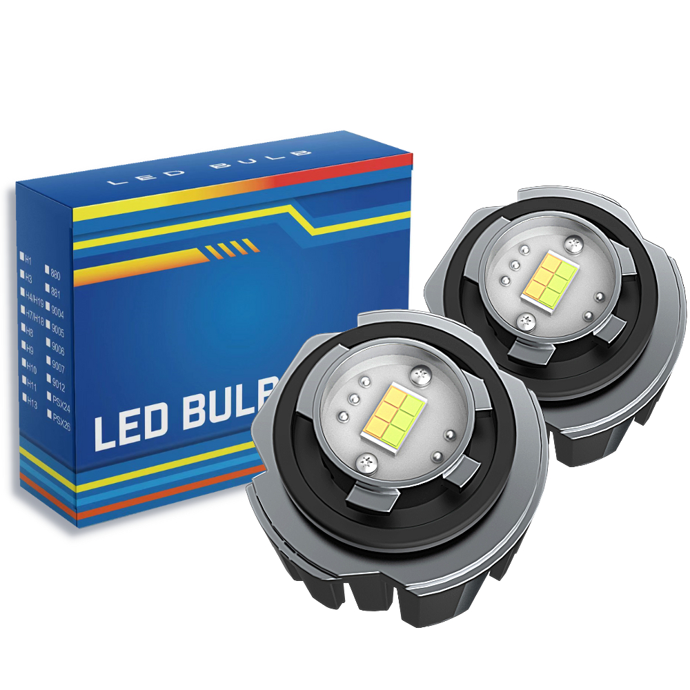 2PCS Double Color L1B LW5B Car Led Fog Light For Toyota Hilux Fortuner ...