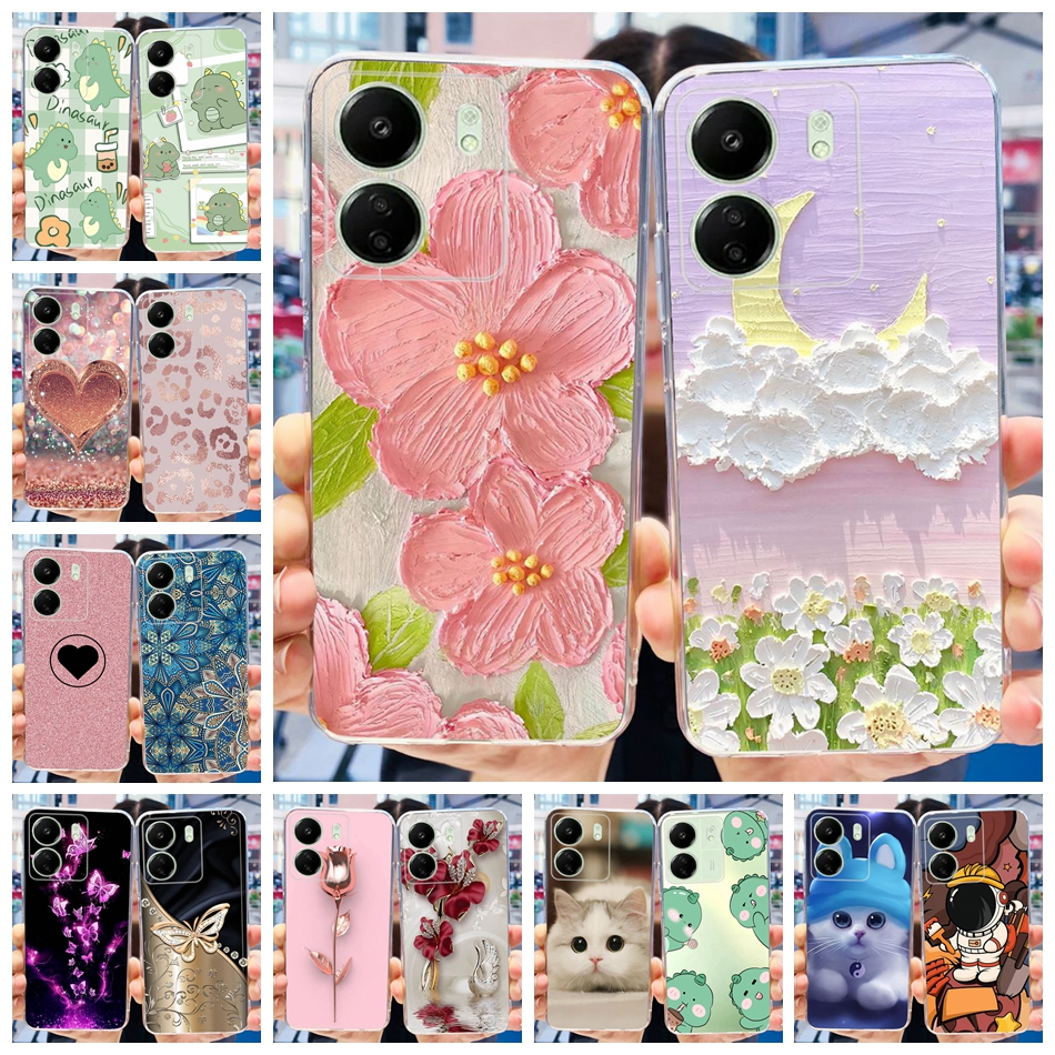 Xiaomi Poco C65 2023 Cute Printing Case POCO C65 C 65 4G Soft Silicone ...