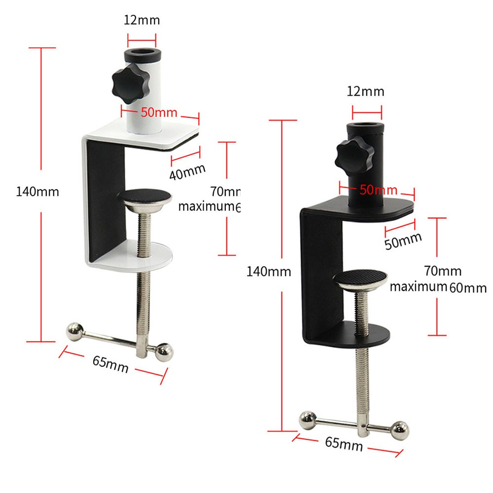 Heavy-duty Table Mount Clamp, Metal Desk Clamp for Microphone Stand Mic ...