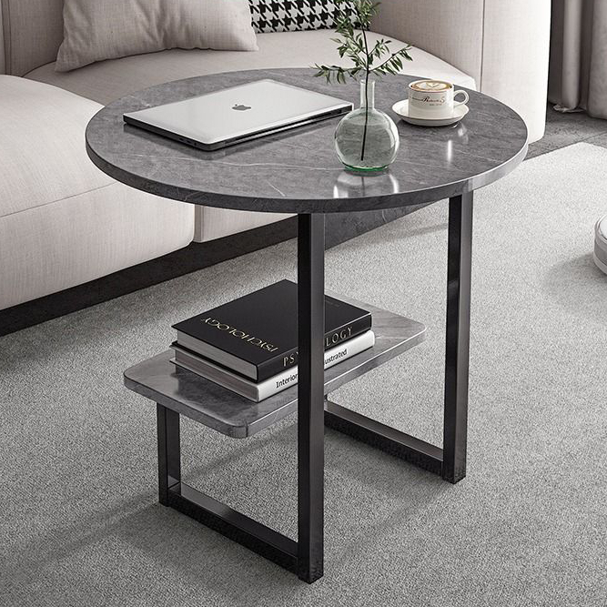 Sofa Side Table Double storage Small Coffee Table Mini Table Corner ...