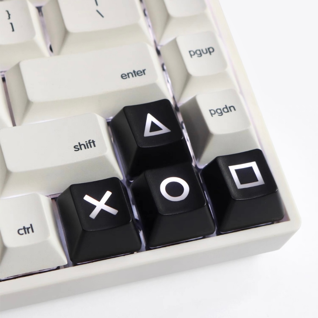 4 Keys ABS Artisan Cartoon Keycaps for Mechanical Keyboard for Cross ...