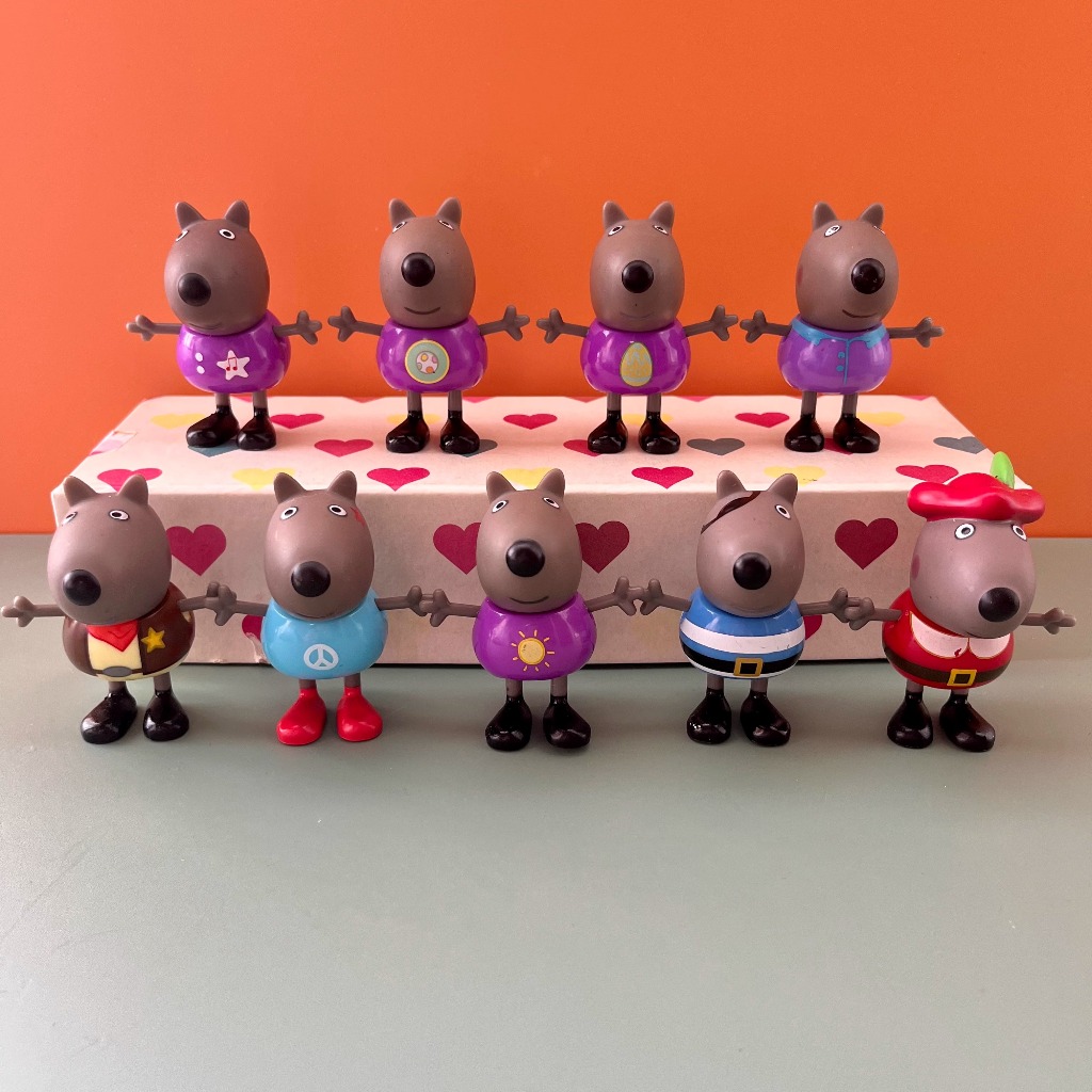 Authentic Peppa Pig Bulk Pedro Dog Danny movable Family Toys | Shopee ...