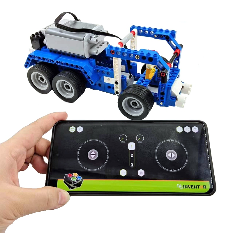 Diy Technical RC APP Program Motor Military Truck Car Robot Building Block For Student 9686 Wedo ...