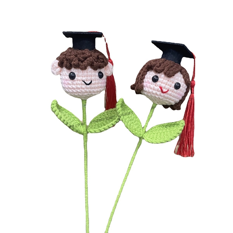 Handmade Woven Simulated Flower Graduation Season Souvenir Gift DIY ...
