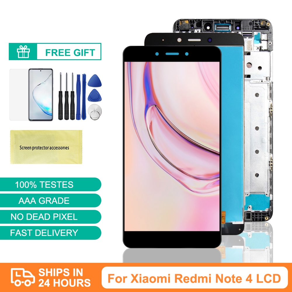 Original For Xiaomi Redmi Note 4 4x LCD Display Touch Screen Digitizer ...
