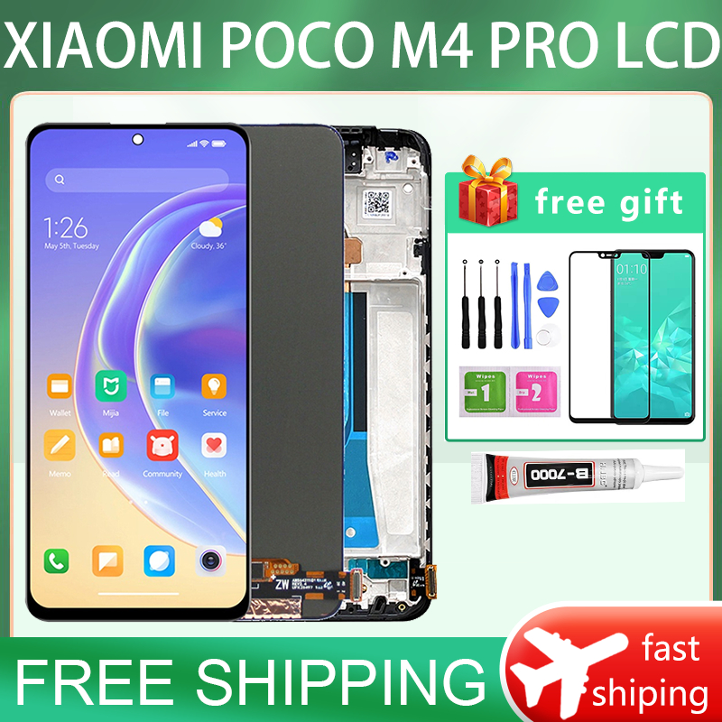 6.43'' Original For Xiaomi Poco M4 Pro Lcd Poco M4 Pro 5G Display Touch ...