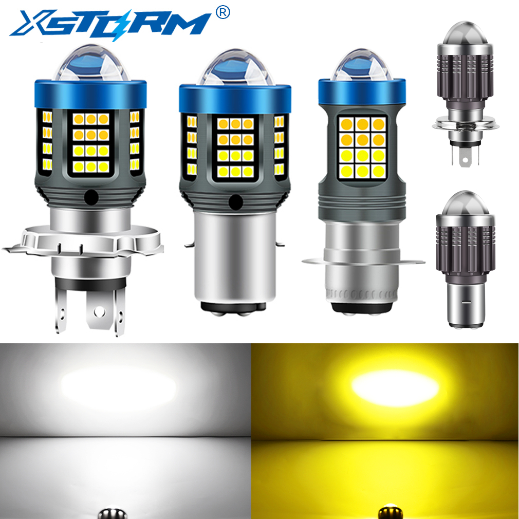 1pc H4 LED Moto H6 BA20D T19 P15D LED Motorcycle Headlight Bulbs CSP ...
