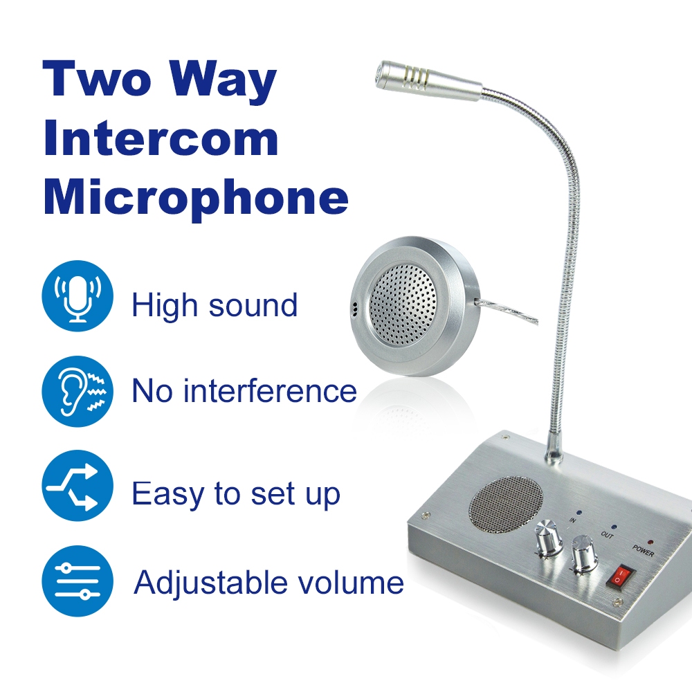 Window intercom speaker System Anti Interference Dual Way Intercom Talk ...
