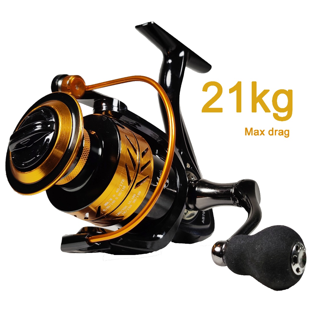 fishing reel mesin mancing CNC handle COD Golden Smooth spinning reel ...