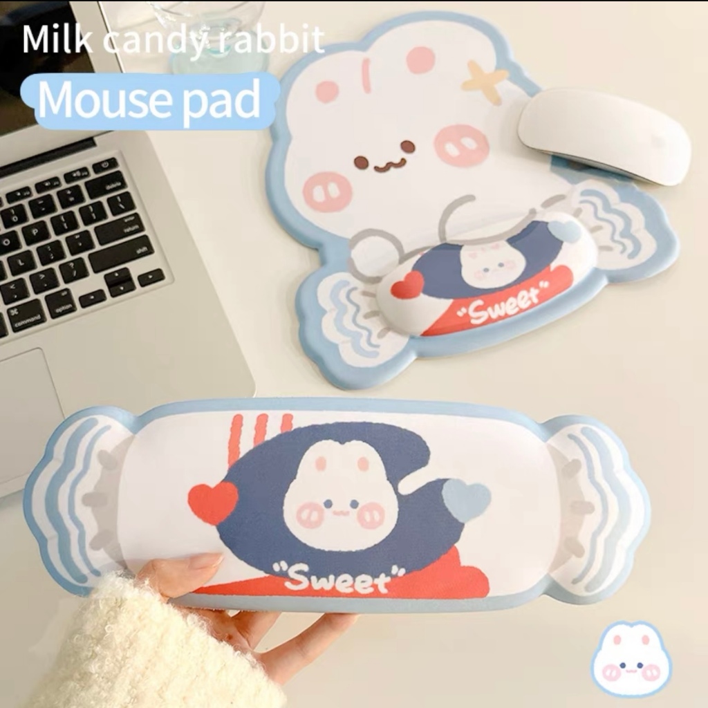 Cute Mouse Pad with Wrist Rest - Keyboard Hand Support for Girls Gaming ...