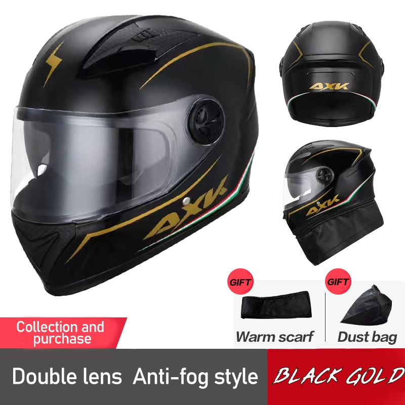 HOTOP Dual Visor Motorcycle Helmet Topi Keledar Motosikal Protective ...