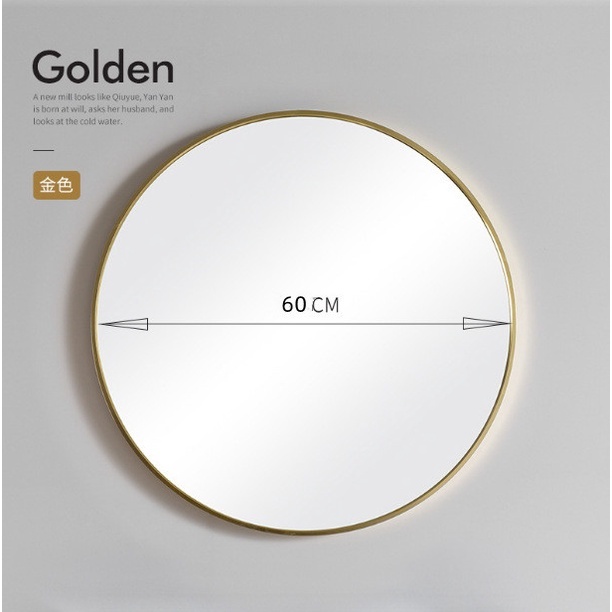 MOK Bathroom Mirror, Black Round Mirror, Round Wall Mirror Metal Frame ...