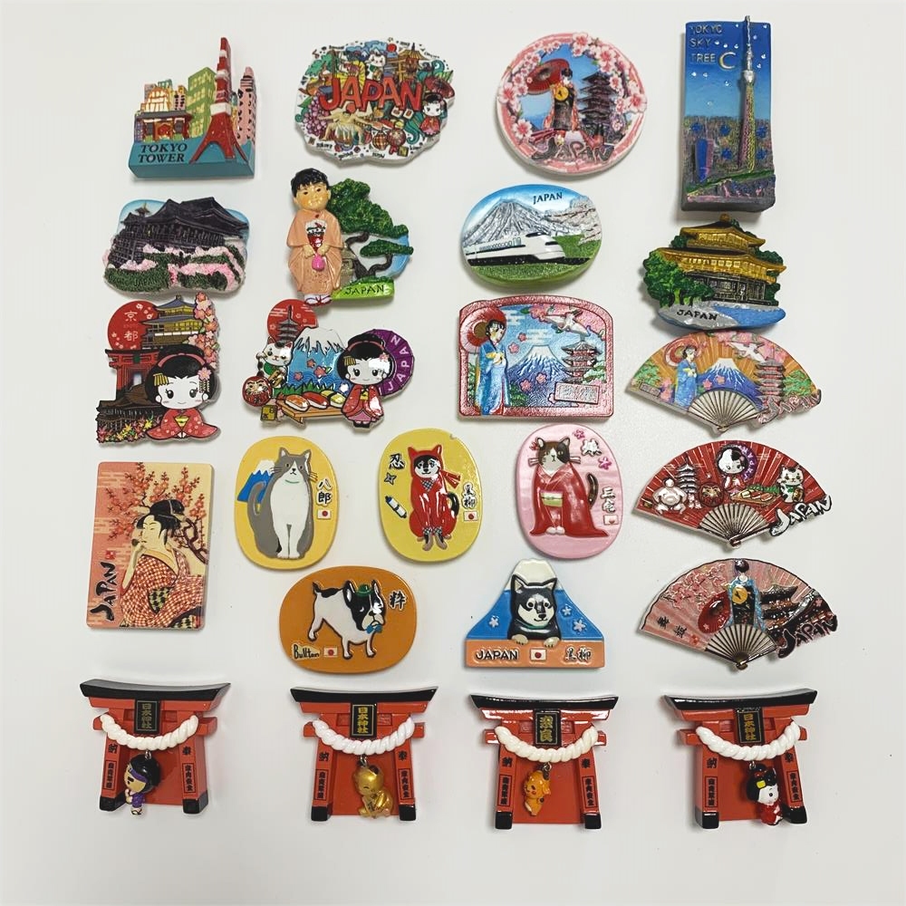 Japan Tourism Fridge Magnet Japanese Tokyo Osaka Tourist attractions ...