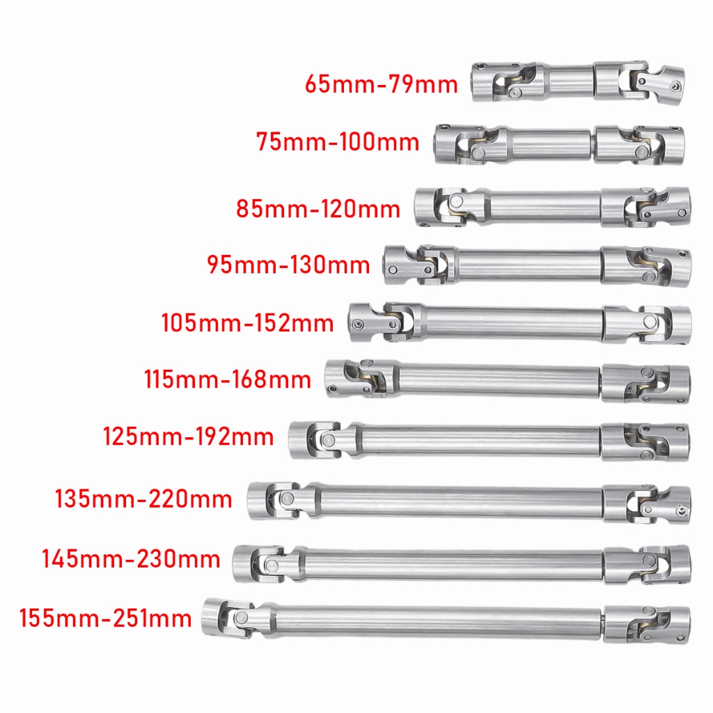1/10 Stainless Steel Drive Shaft Universal Joint Driveshaft For Axial ...