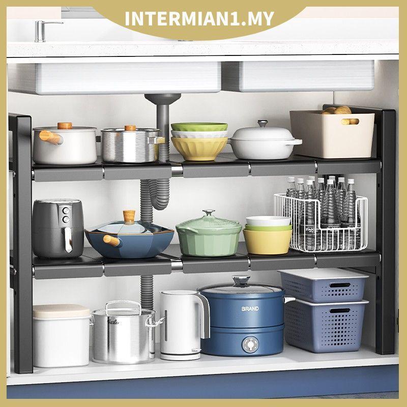 Rak Dapur Extendable Stainless Steel Multipurpose Kitchen Kitchen ...