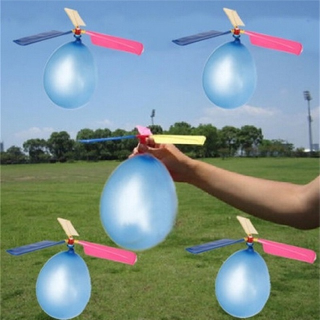 Outdoor Child Kid Balloon Copter Plane Helicopter Flying Aircraft DIY ...