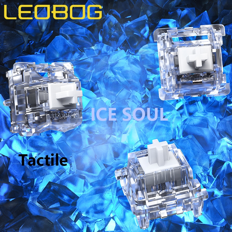 -LW- LEOBOG ICE SOUL Switch Customized Mechanical Keyboard Tactile ...