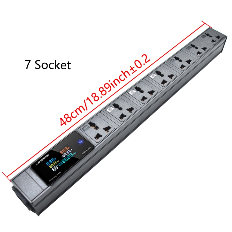 C14 Input Power Distribution Unit Pdu Power Strip Universal Hole 2 13 Positions Without Switch