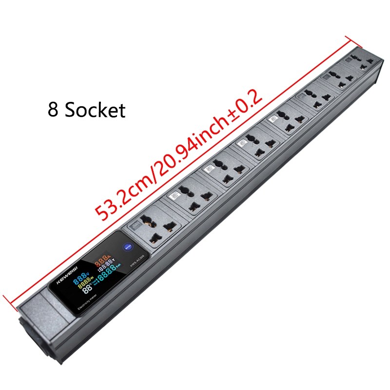 C14 Input Power Distribution Unit Pdu Power Strip Universal Hole 2 13 Positions Without Switch
