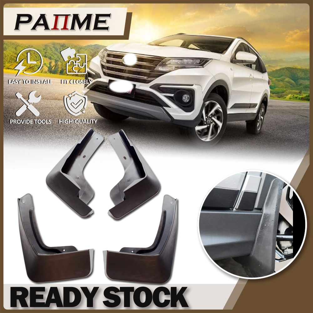 【Ready Stock】4 Pcs Set Molded For toyota RUSH 2018-2022 Mud Flaps Mudflaps Splash Guards Front ...