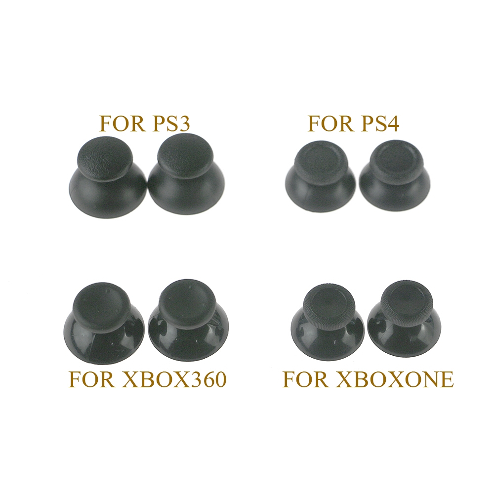 100pcs black 3D Analog Joystick Stick Module Mushroom Cap For PS5 PS4 ...