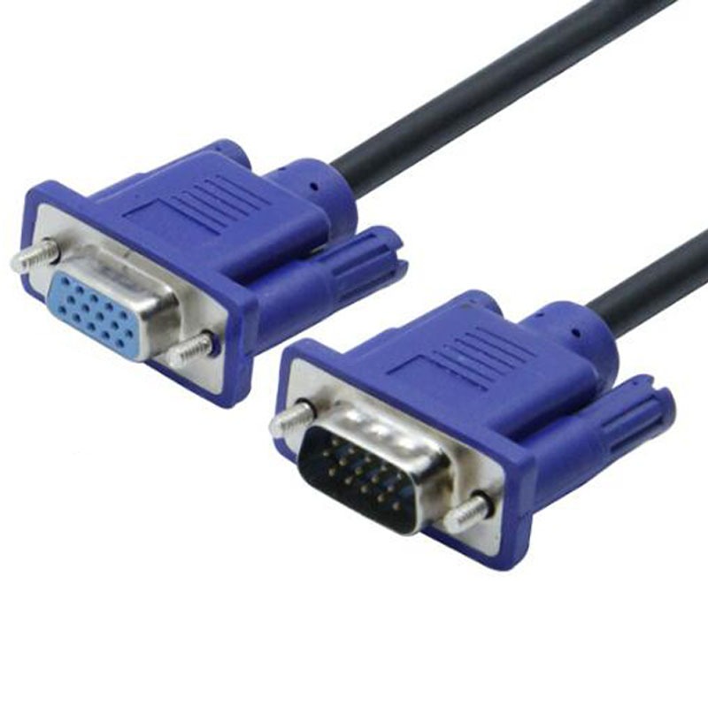 3-meter VGA male to female video extension cable, 1.5m computer monitor ...