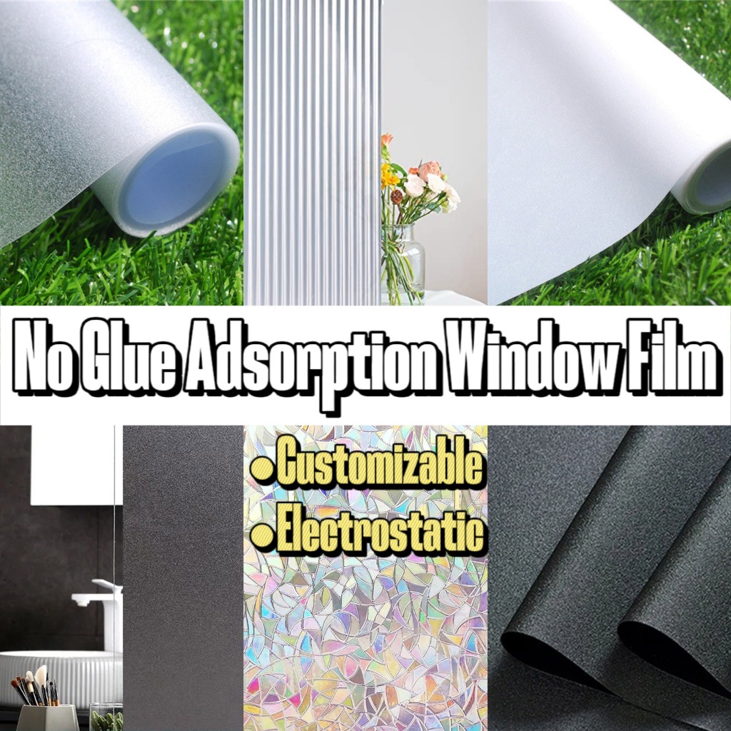 Window Film Electrostatic Adsorption Frosted Self Adhesive Film Window ...
