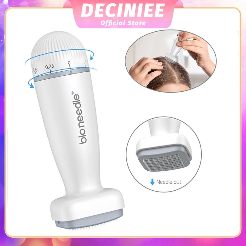New Adjustable Bio120 Pin Derma Stamp Micro Hair Regrowth Derma Roller ...