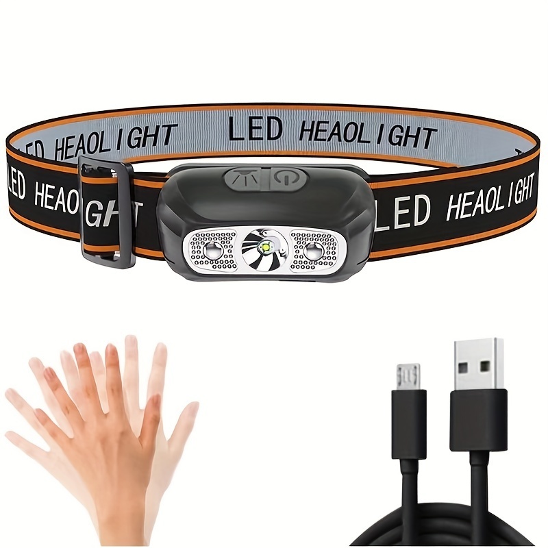Rechargeable Strong Light Headlight Outdoor Mini led Night Fishing ...